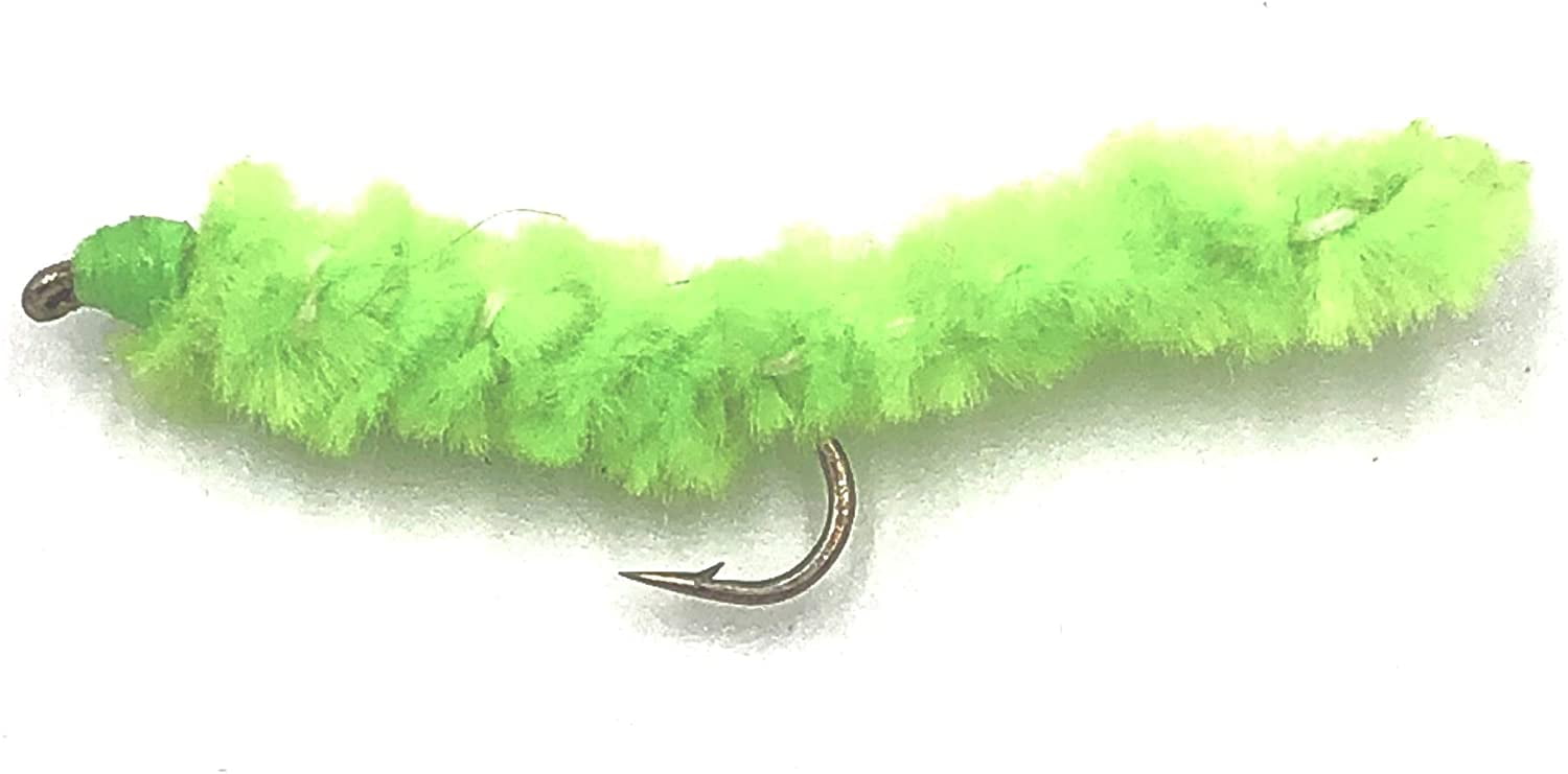 Feeder Creek Fly Fishing Flies - Green Weenie Caddis Nymph Size 12, 14 ...