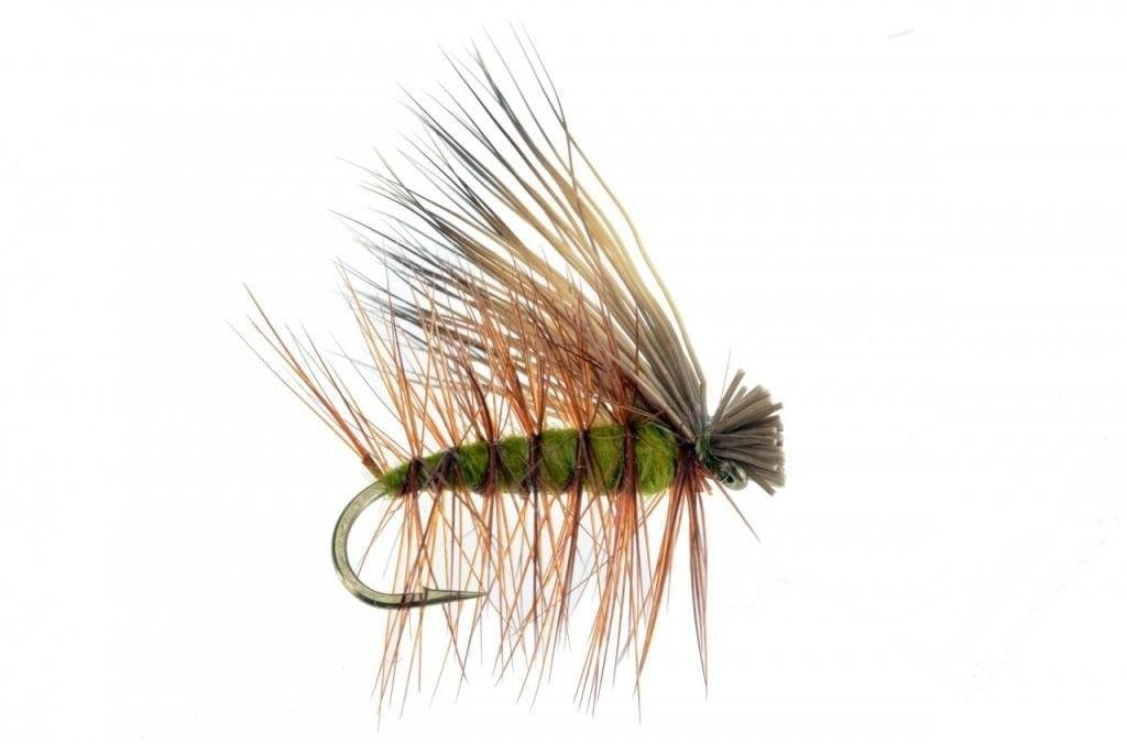 Feeder Creek Fly Fishing Trout Flies Assortment - Elk Hair Caddis Olive ...