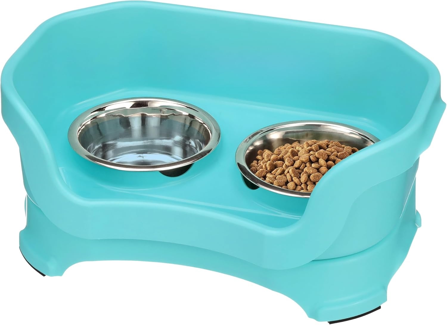 Feeder Deluxe Mess Proof Dog Bowls Elevated Medium Sized Dog Breed No ...