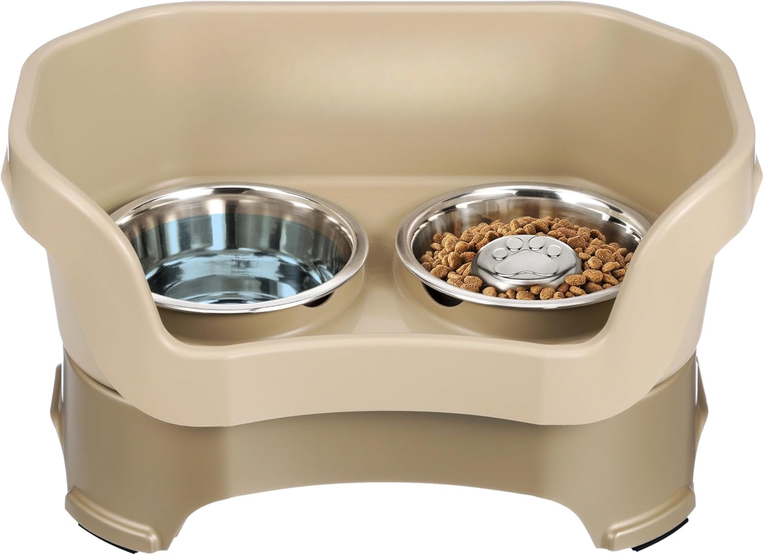 Feeder Deluxe Mess Proof Dog Bowls Elevated Medium Sized Dog Breed No ...