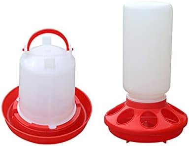 Feeder & Waterer Combo Chicken Chick Poultry Plastic Container, Chick ...