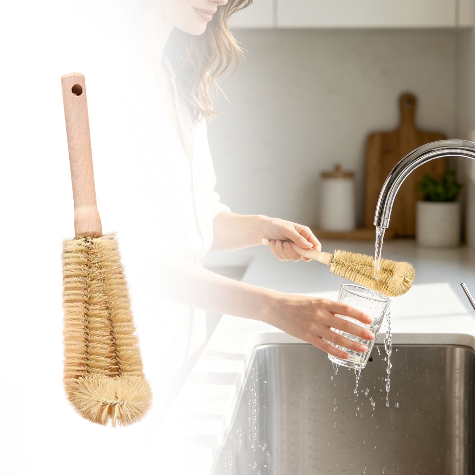 Feeding Bottle Cup Brush, Long Handle Cleaner for Soy Milk Machine, Non ...