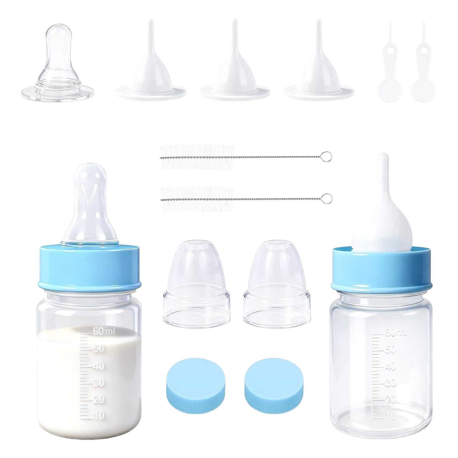 Feeding Bottle Includes Replaceable Nipples Graduated Feeding Bottles ...
