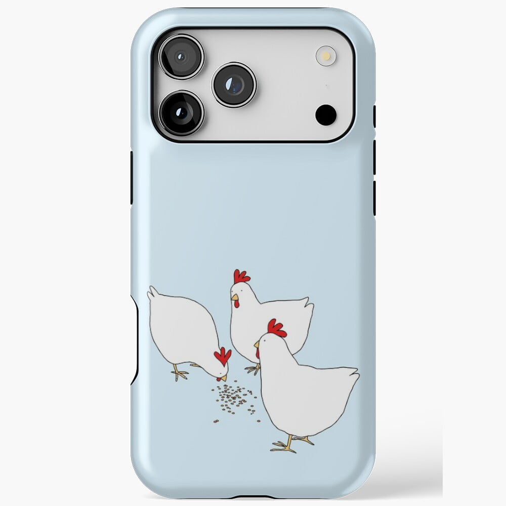 Feeding Chickens Farm Life Poultry Hen House Design Art iPhone Case 17 ...