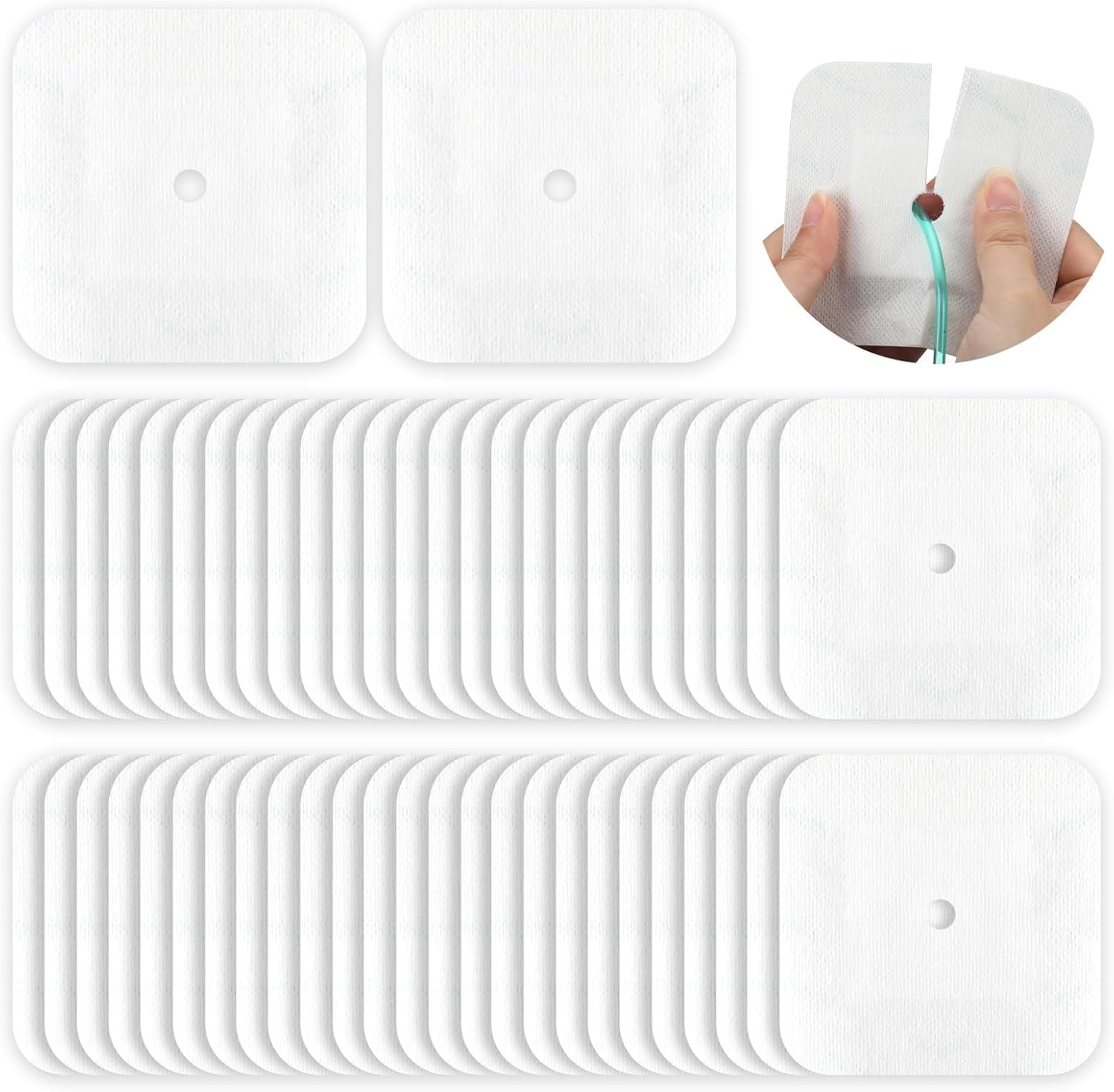 Feeding Tube Pads 4 x 4 Inch Split Drain Adhesive Bandages PD Catheter ...