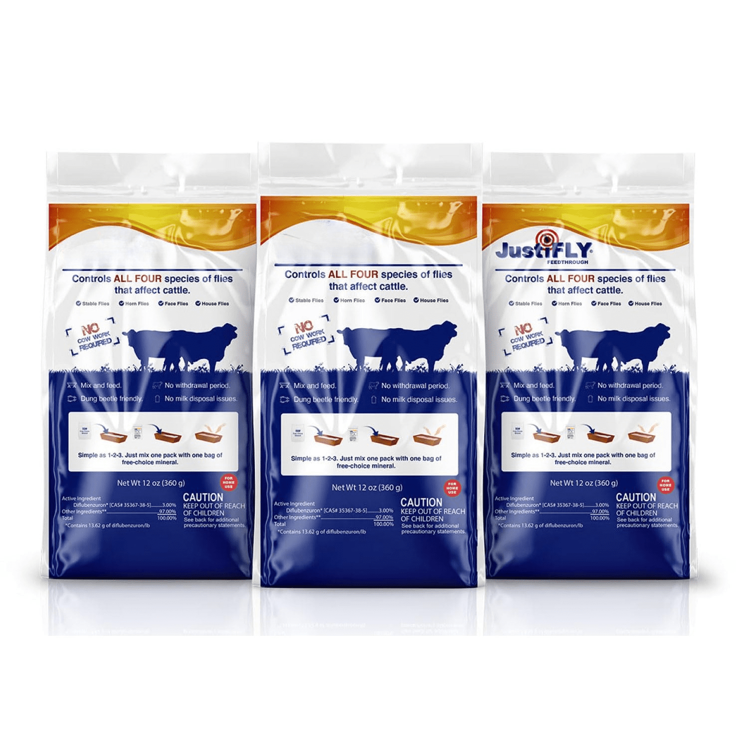Non-Toxic Larvicide. Controls All Four Fly Species That Affect Cattle ...