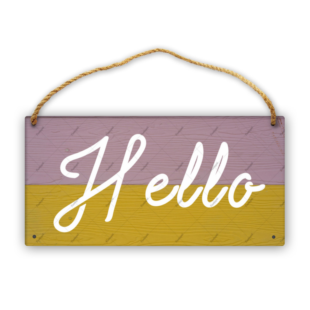 Feehiget Hello Country Style Wall Decor Wooden Signs 12 X 6 Inch ...