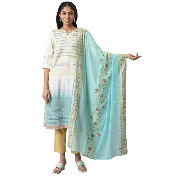 Feel Astounding In This Pink Georgette Printed Dupatta That Has Half ...