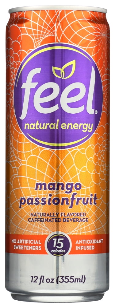 Feel Natural Energy Energy Drink Mango Passionfruit, 12 Oz - Walmart.com