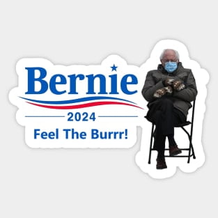 Feel The Burrr! - Bernie 2024 Sticker Phone Decal Water Bottle Stickers ...