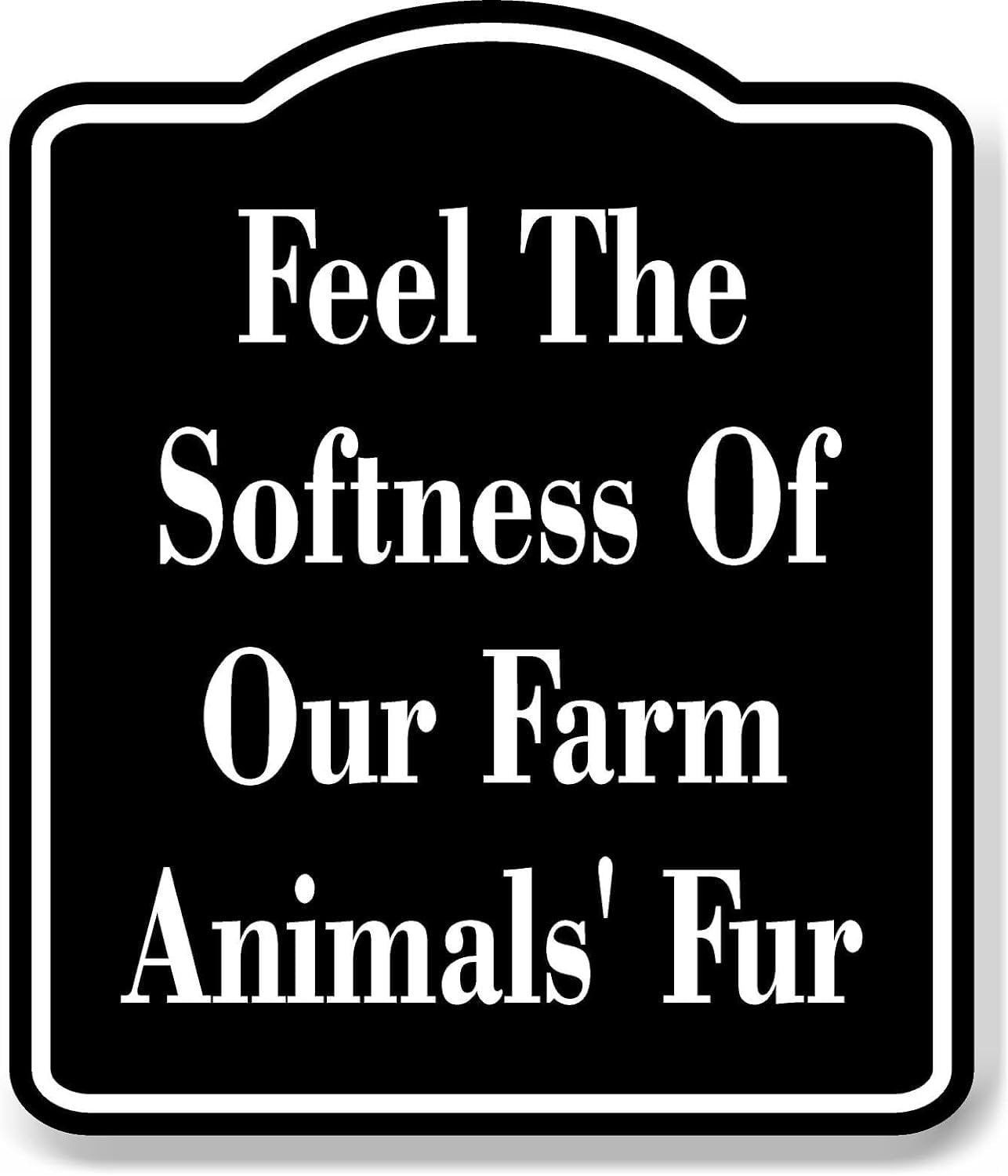 Feel The Softness Of Our Farm Animals' Fur BLACK Aluminum Composite ...