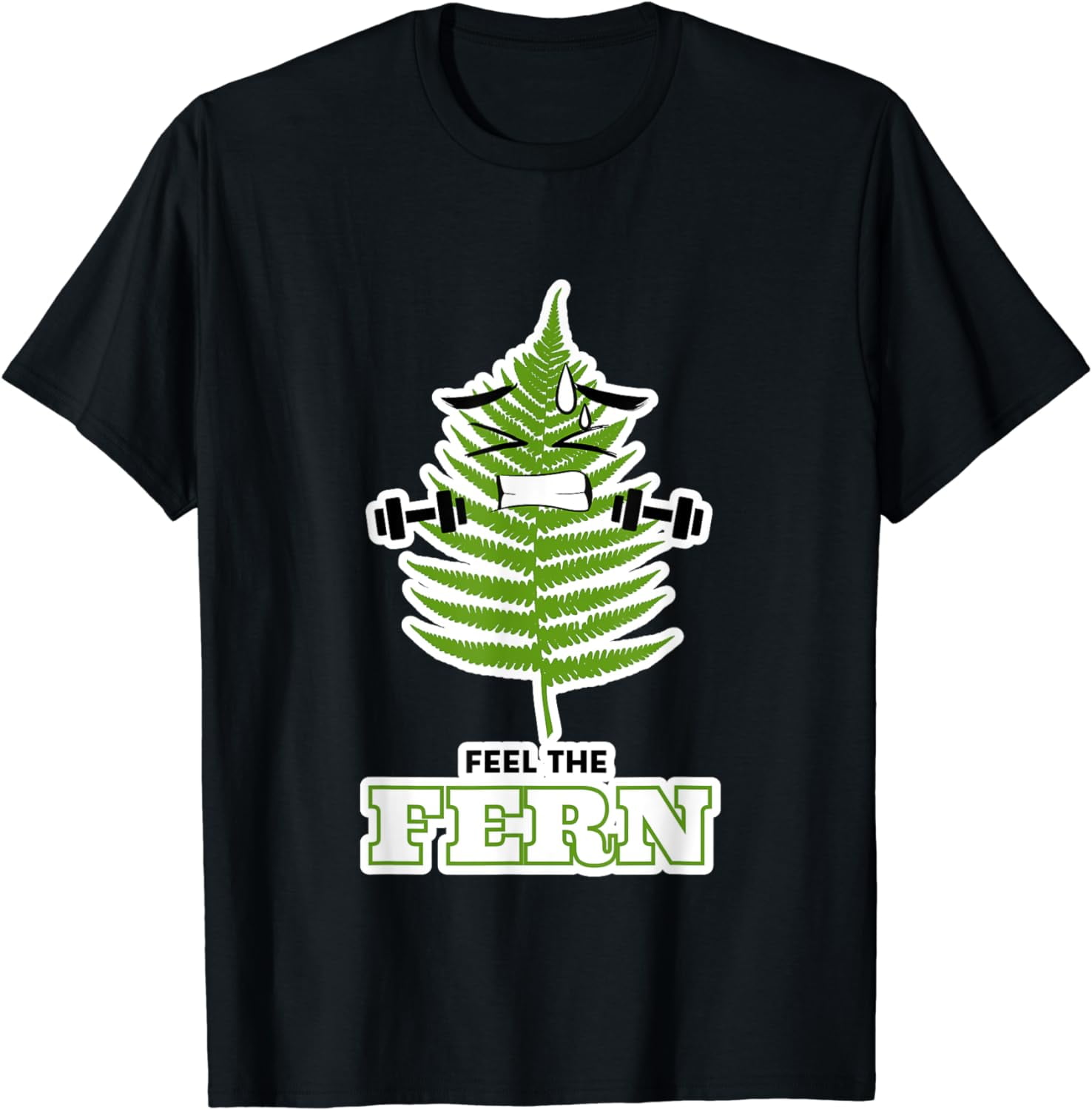 Feel the Fern | Funny Workout | Punny Gym Exercise | Lifting T-Shirt ...
