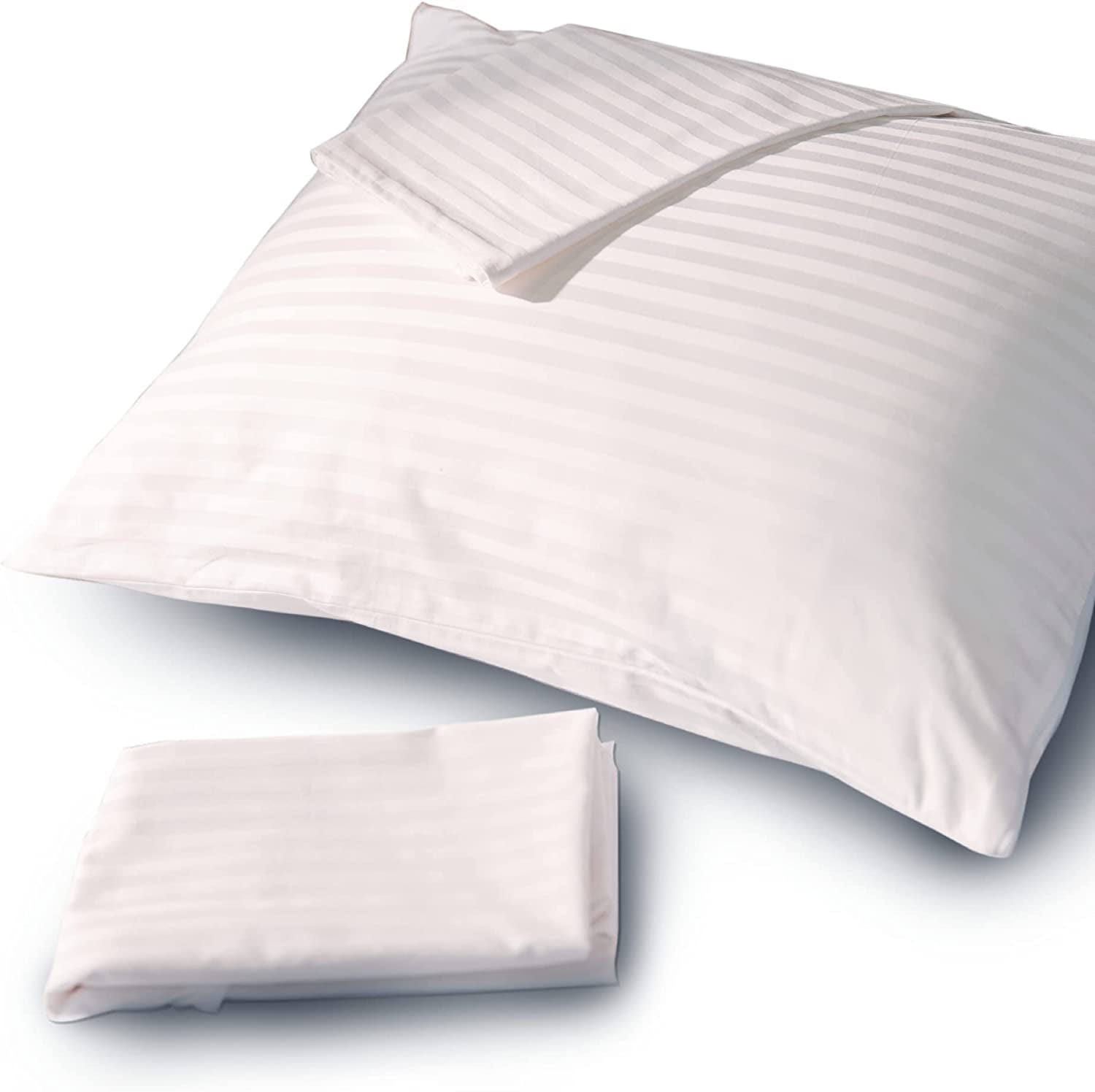 FeelAtHome Pillow Protector Zippered Pillow Covers for Comfort ...
