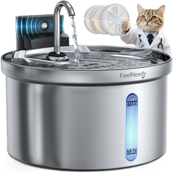 Upgrade Cat Water Fountain Stainless Steel Tray, Dockstream 2 Cat ...