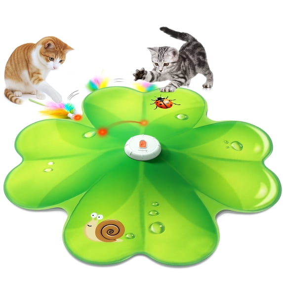 FeelNeedy 2 in 1 Interactive Cat Toys for Indoor Cats, Automatic ...