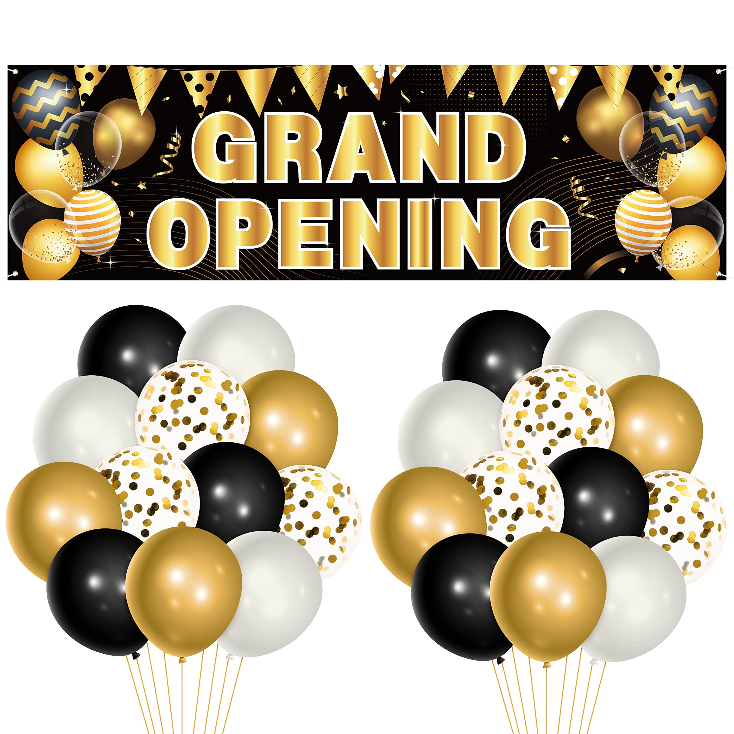 FeelWarm 31Pcs Grand Opening Party Decorations Kit Grand Opening Banner ...