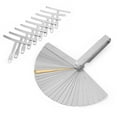 Feeler Gauge Set Metal 32 Blades 9Pcs Understring Radius Gauge ...