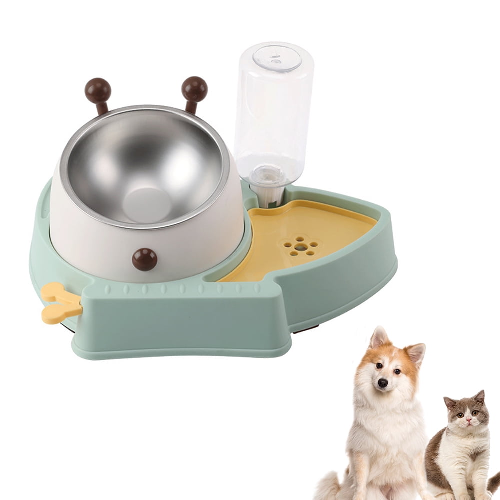 Feelers Butterfly Elevated Tilted Food & Water Bowl with Automatic ...