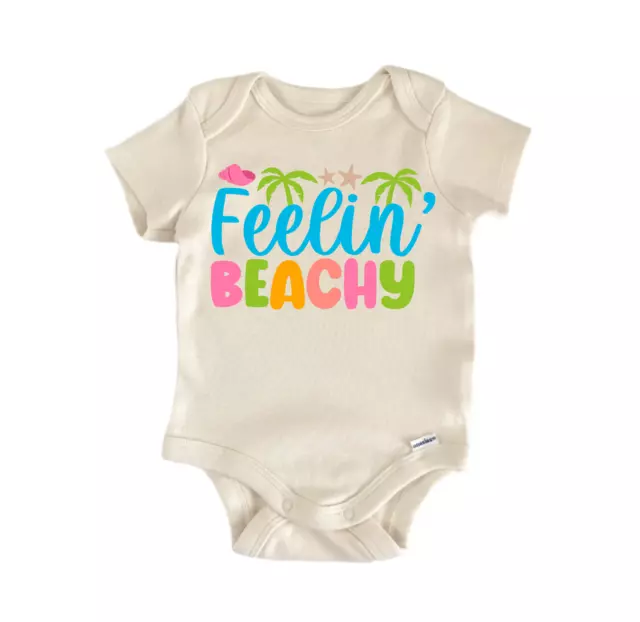 Feelin Beachy Beach Summer Baby Boy Girl Clothes Infant Bodysuit Cute ...
