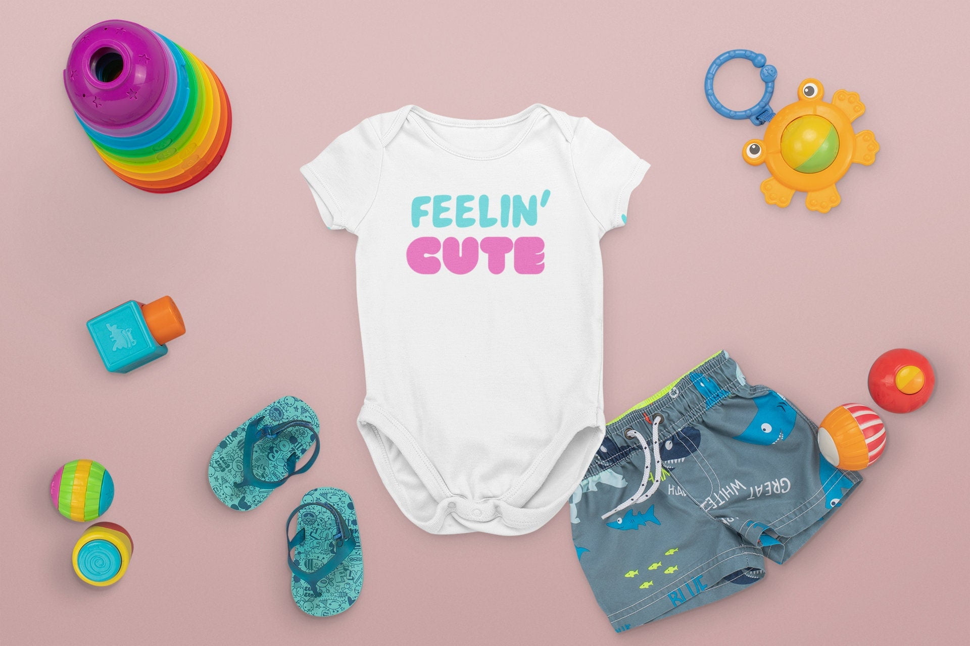 Feelin Cute Onesie, Feelin' Cute Baby Onesie, Feel Cute, Feelin' Cute ...