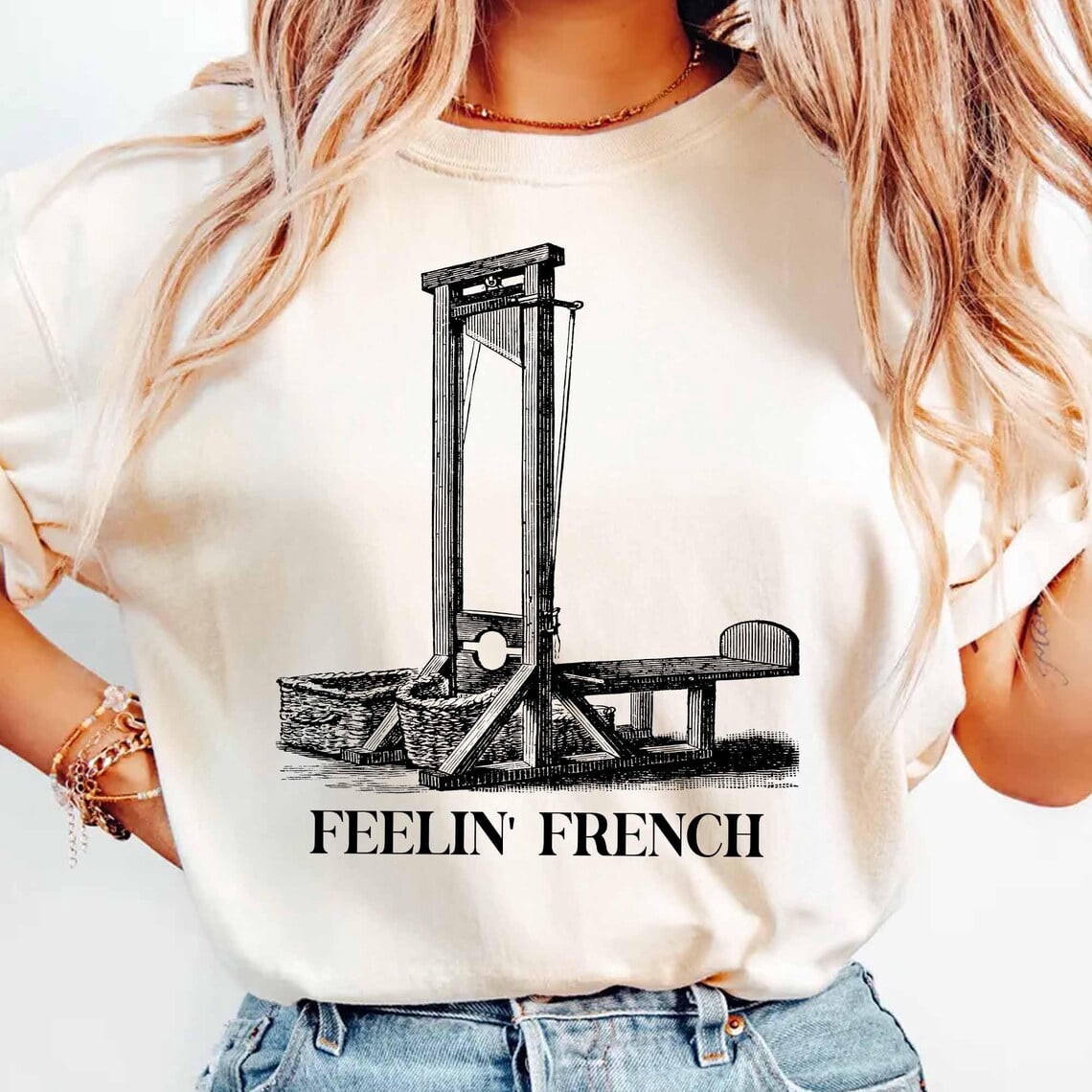 Feelin French Guillotine Shirt, Anti Capitalism Social Justice Liberal ...