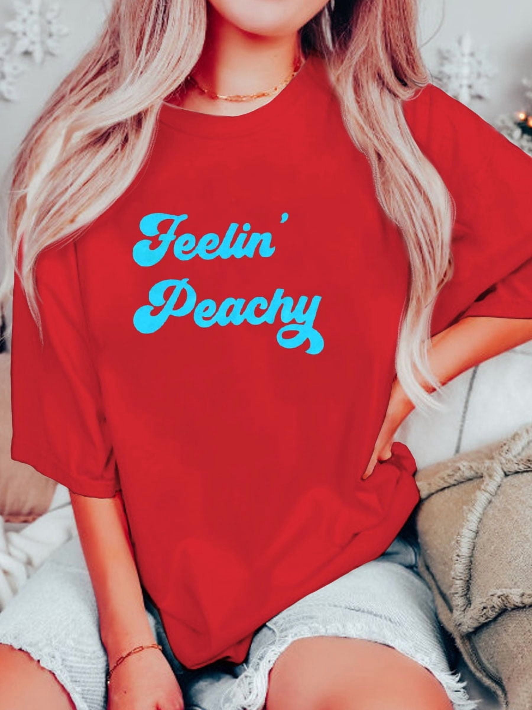 Feelin' Peachy Graphic Tee - Walmart.com