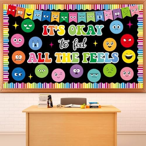 Feeling Bulletin Board Set Mental Health Classroom Decorations Growth ...