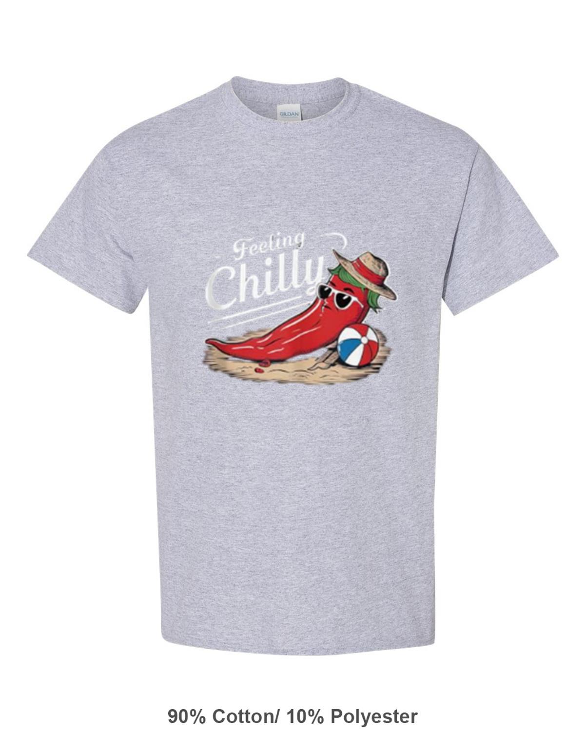 Feeling Chilly Vintage Beach Theme Summer Vibes Matching Style T-Shirt ...