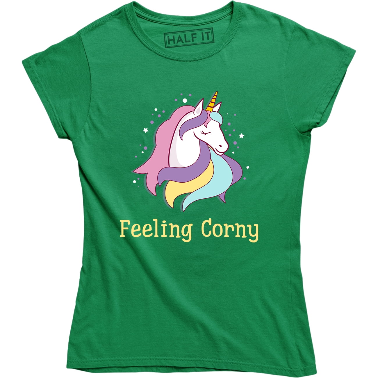 Feeling Corny Funny Unicorn Halloween Gift For Womens T-Shirt - Walmart.com