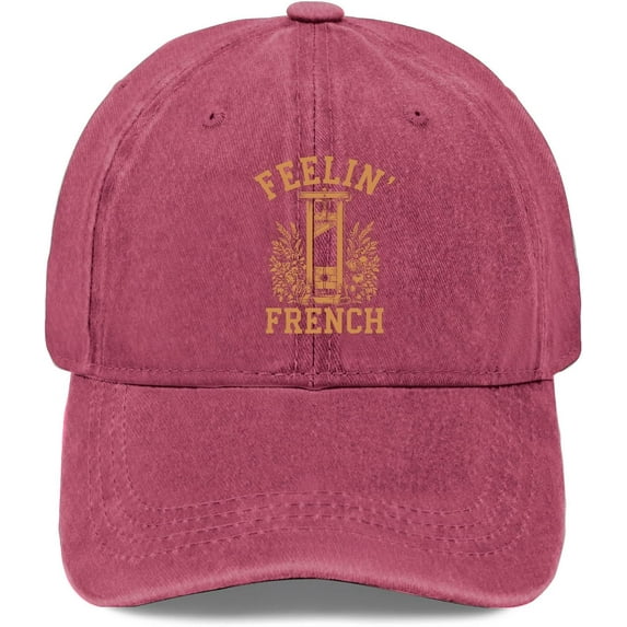 Feeling French Hat Cotton Washed Baseball Caps Adjustable Hat Custom ...