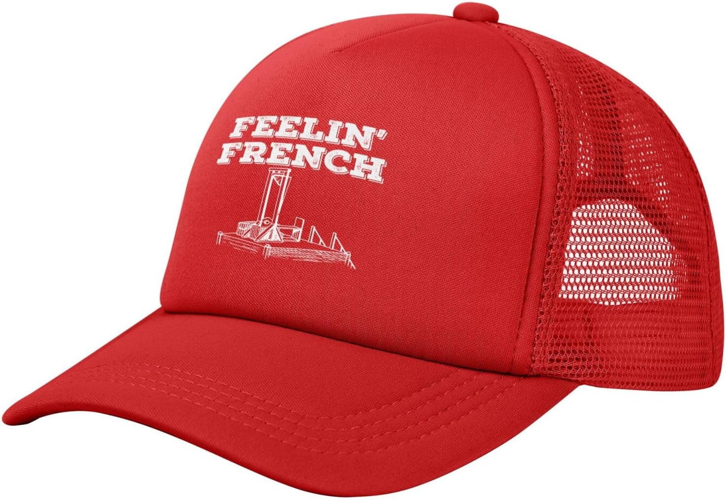 Feeling French Mesh Trucker Hat – Guillotine Retro Look for Men and ...
