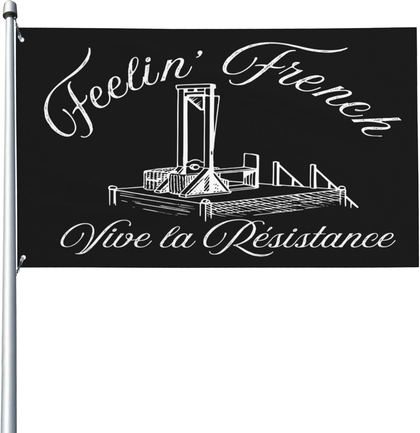 Feeling French Vintage Guillotine garden flags 3x5 Ft Yard Sign Banner ...