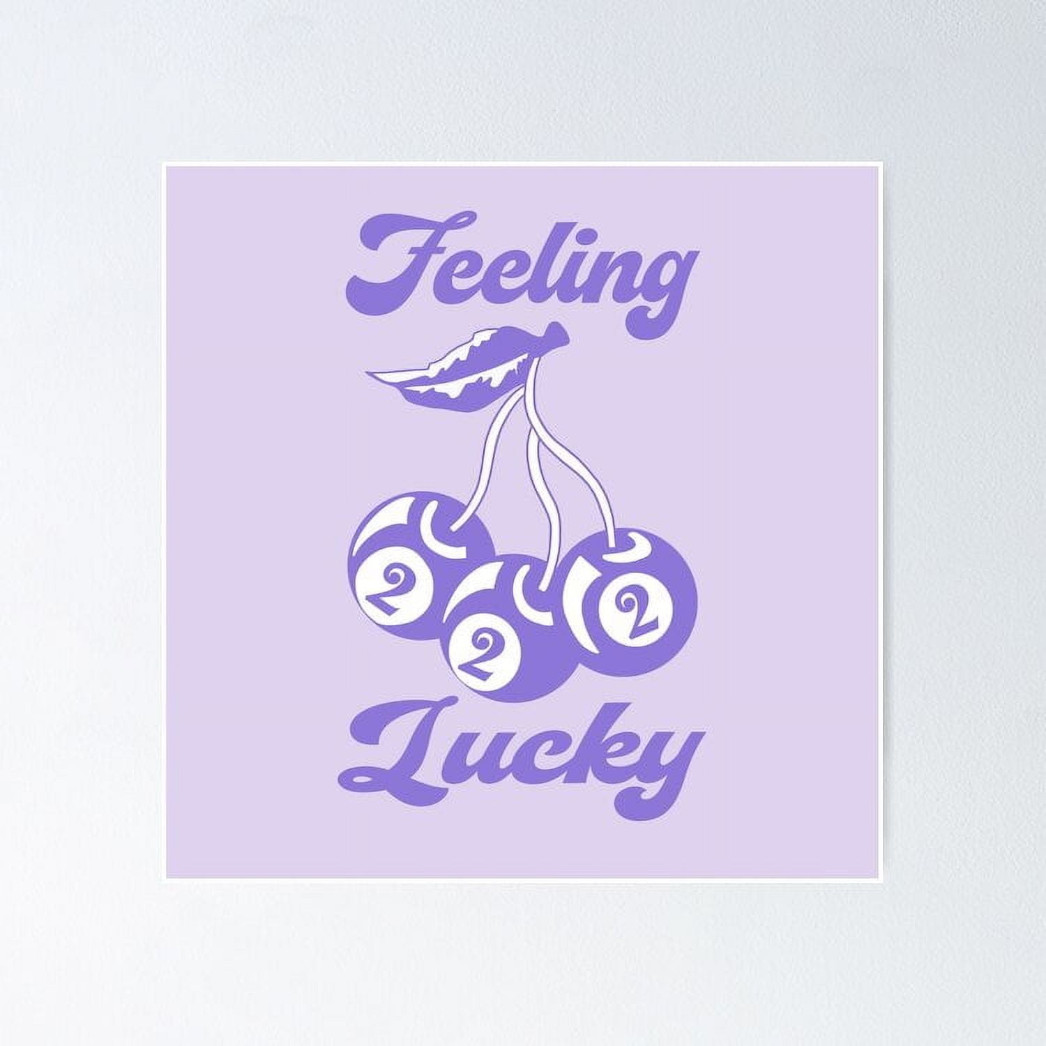 Feeling Lucky Angel Number 222 UNFRAMED Poster, 12x18 - Walmart.com