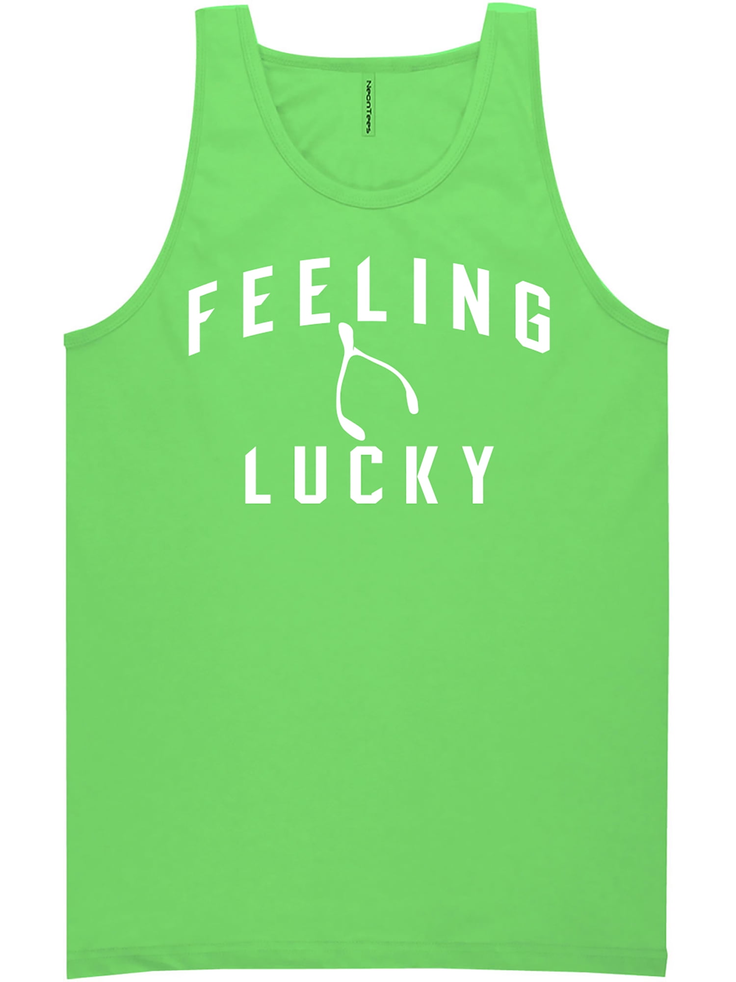 Feeling Lucky Neon Tank Top - Walmart.com