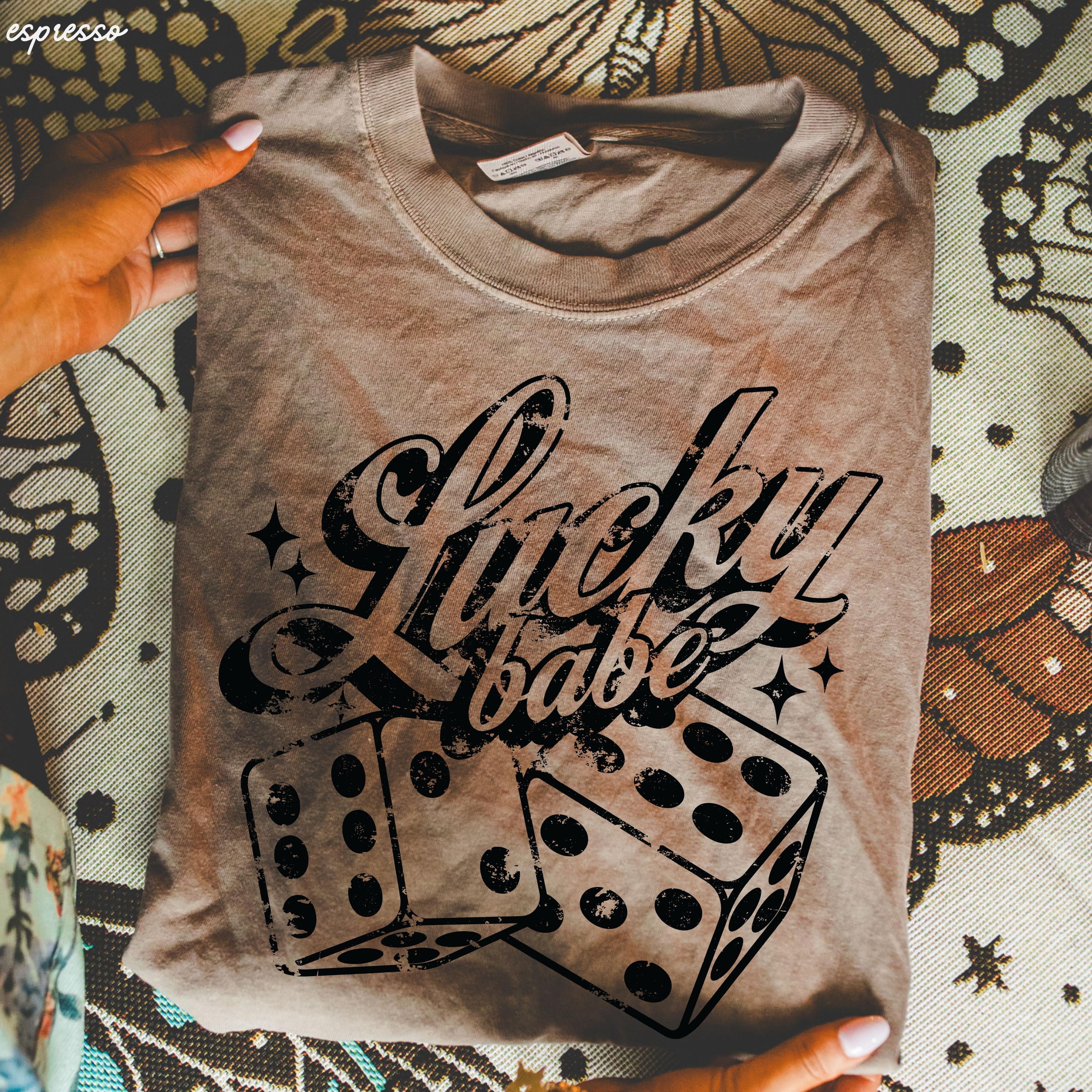 Feeling Lucky Shirt, Lucky You Dice Tee, Trendy Aesthetic Shirt, Lucky ...