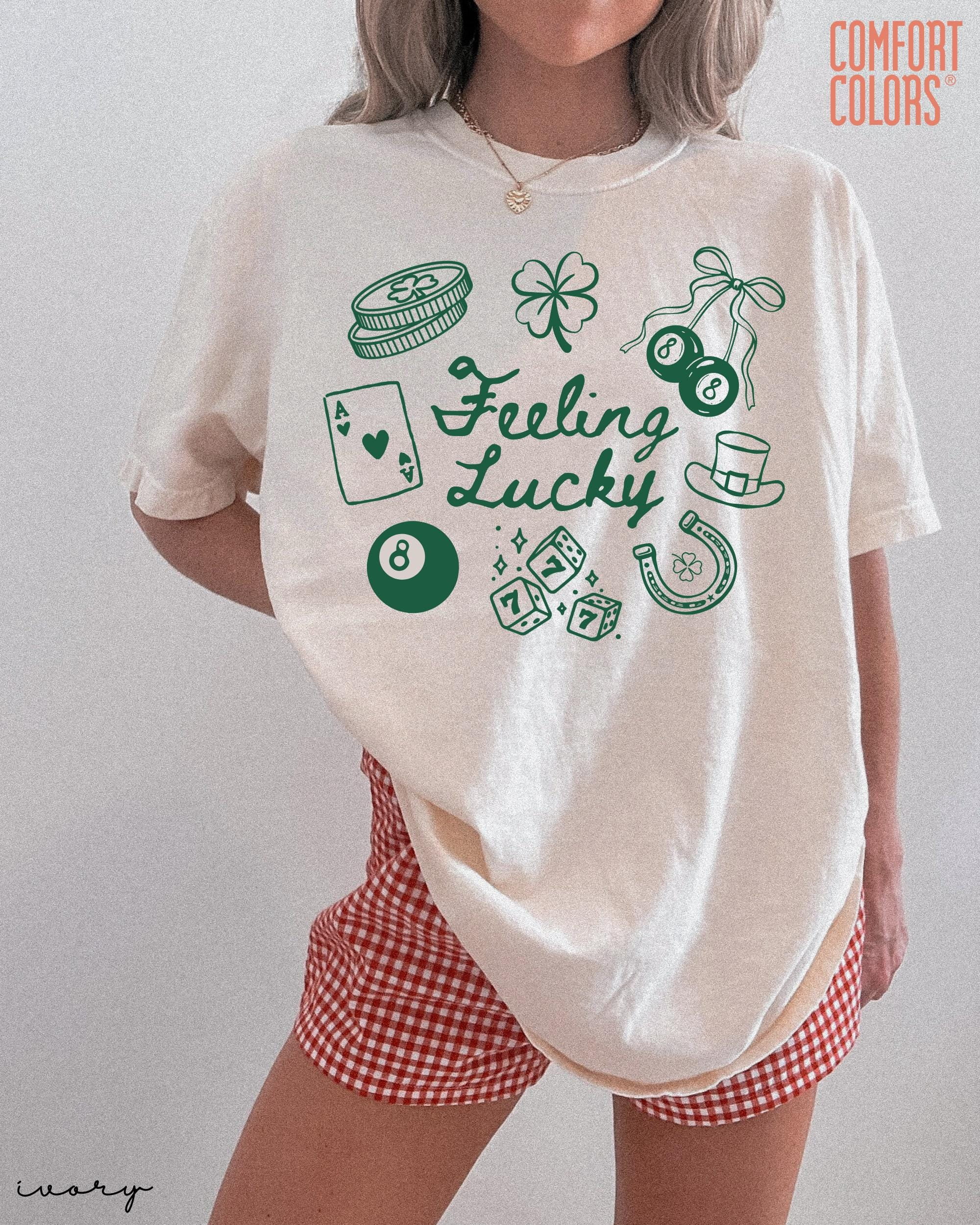 Feeling Lucky Shirt St Patricks Day TShirt St Pattys Day Shirt St ...