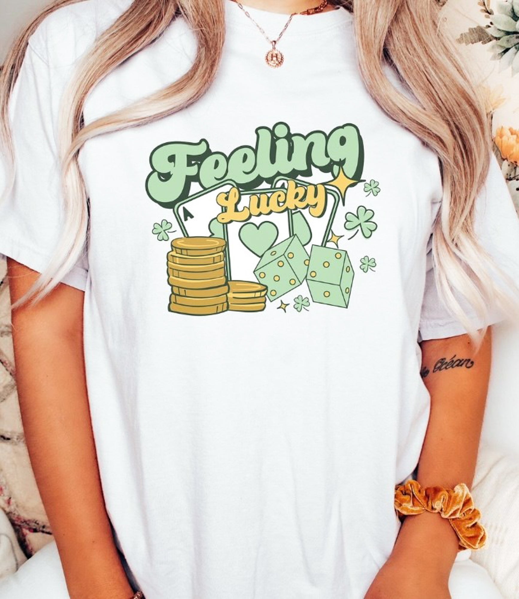 Feeling Lucky Tee - St. Patrick's Day Edition - Longer Length, Unisex ...