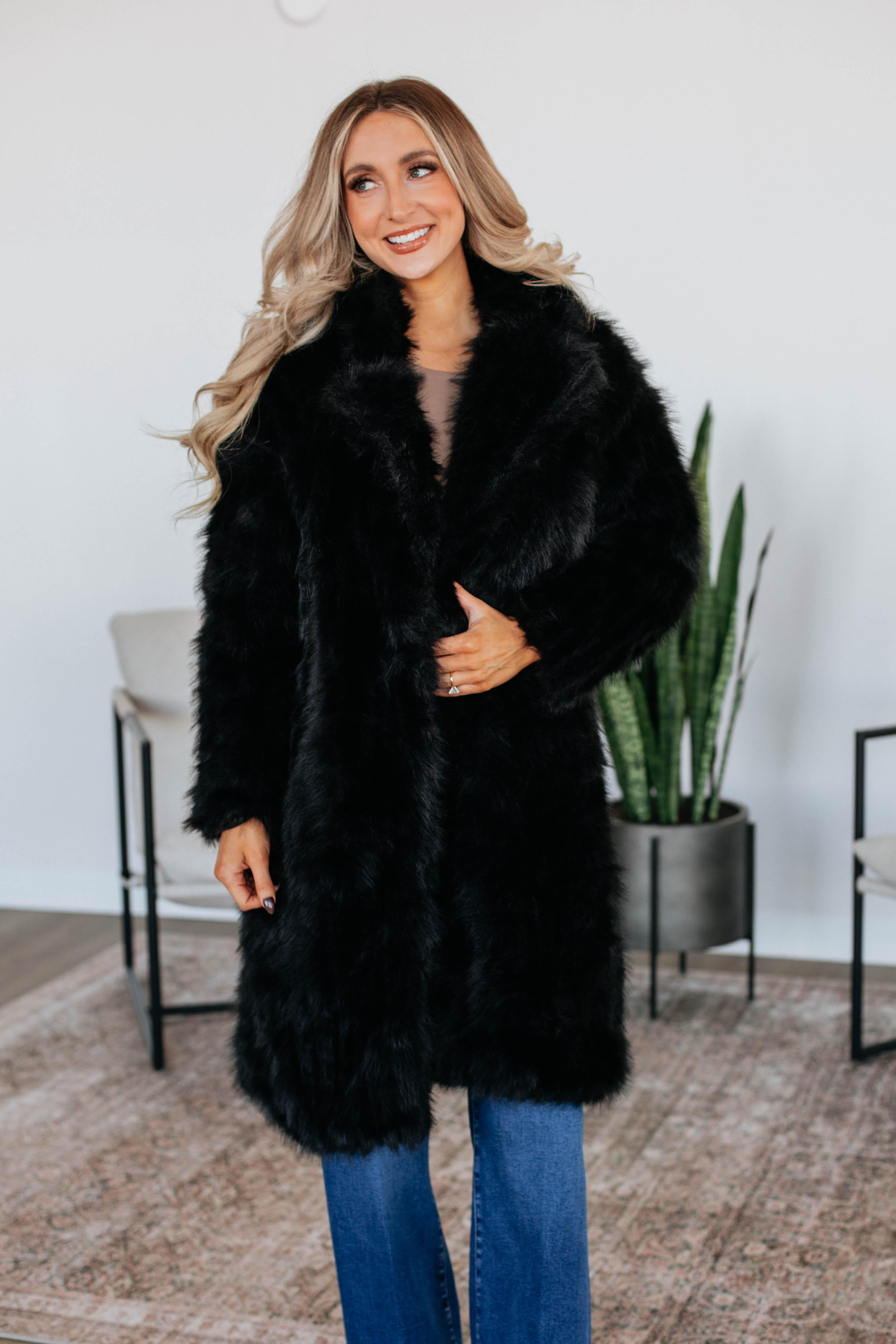 Feeling Luxe & Lavish Coat - Walmart.com