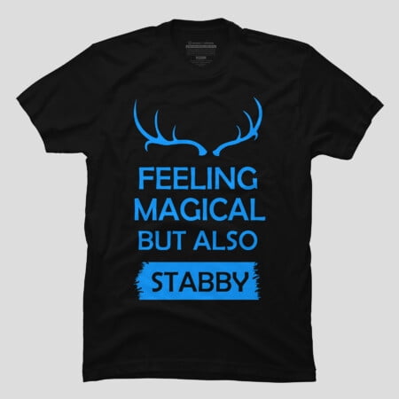 Feeling Magical But Also Stabby Funny Unicorn T-shirt - Breathable ...