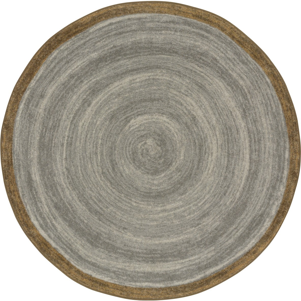 Feeling Natural 7'7" Round area rug in color Stone - Walmart.com