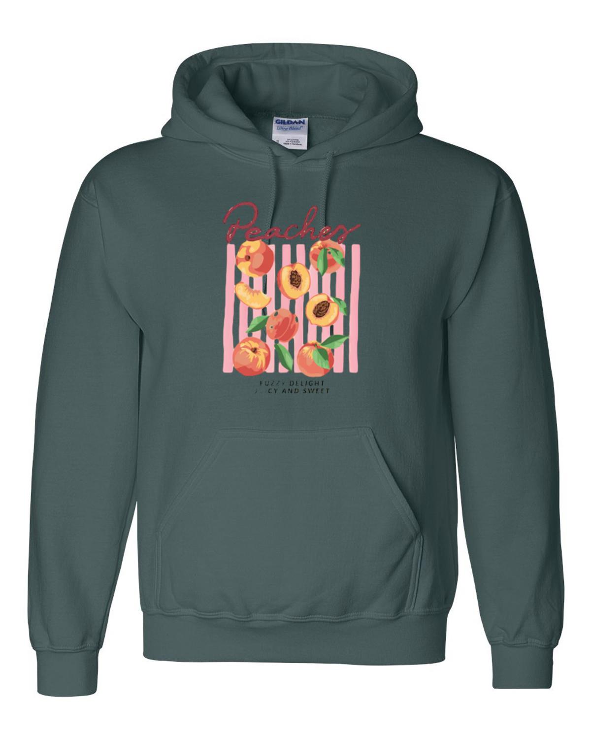 Feeling Peachy Market Day Hoodie with Fruit Design, for men & women, up ...