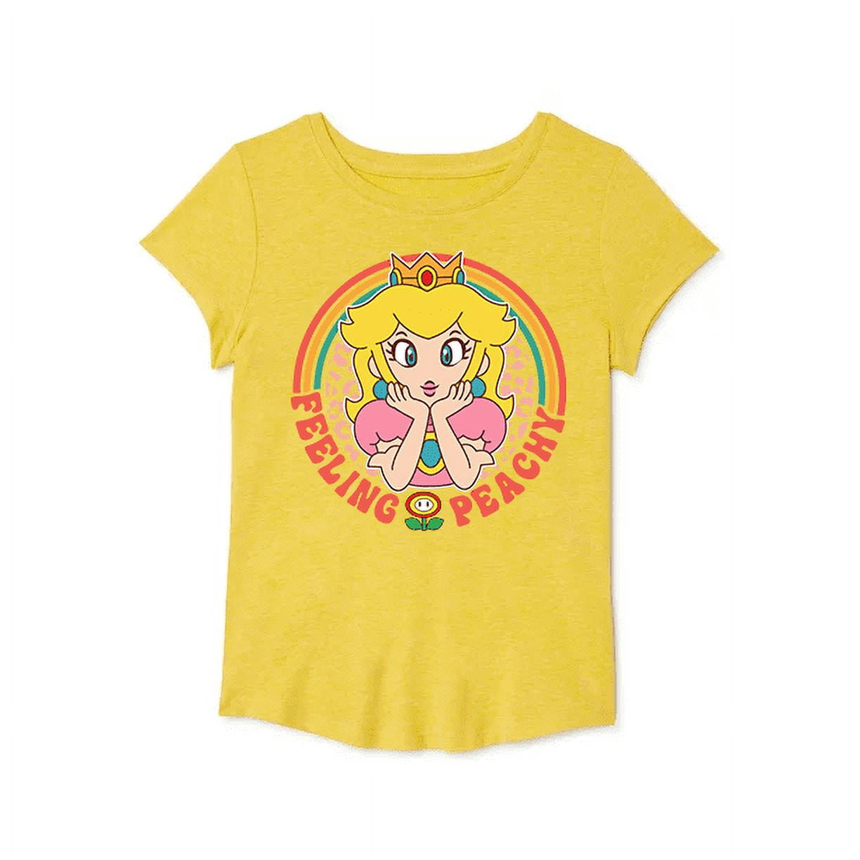 Feeling Peachy Princess Peach GirlsGraphic T-Shirt Size 14-16 - Walmart.com