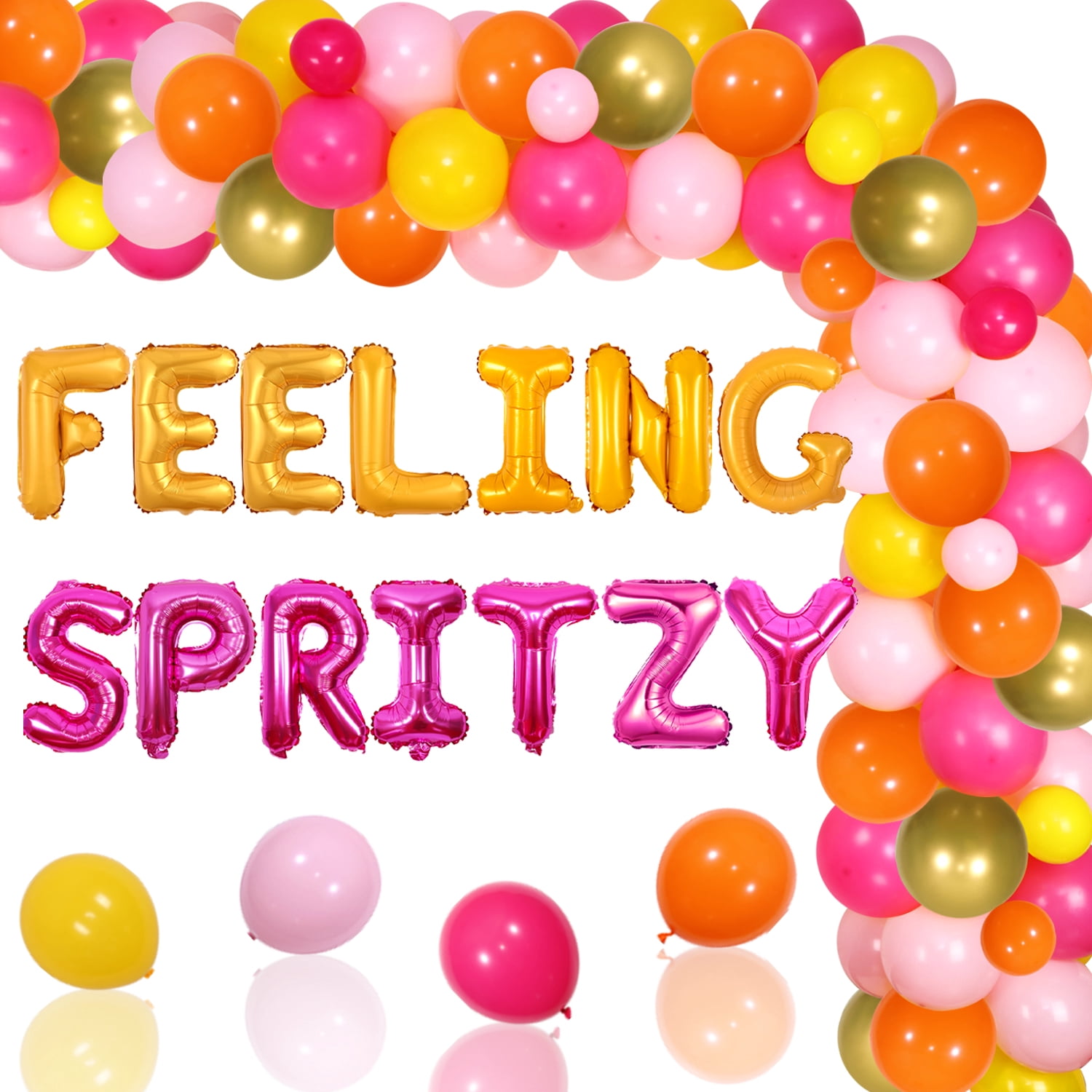 Feeling Spritzy Bachelorette Party Decorations Orange Rose Red Balloon ...