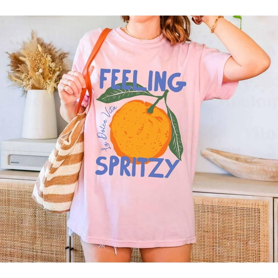 Feeling Spritzy Shirt, Girls Night Cocktail Tee, La Dolce Vita Italy ...