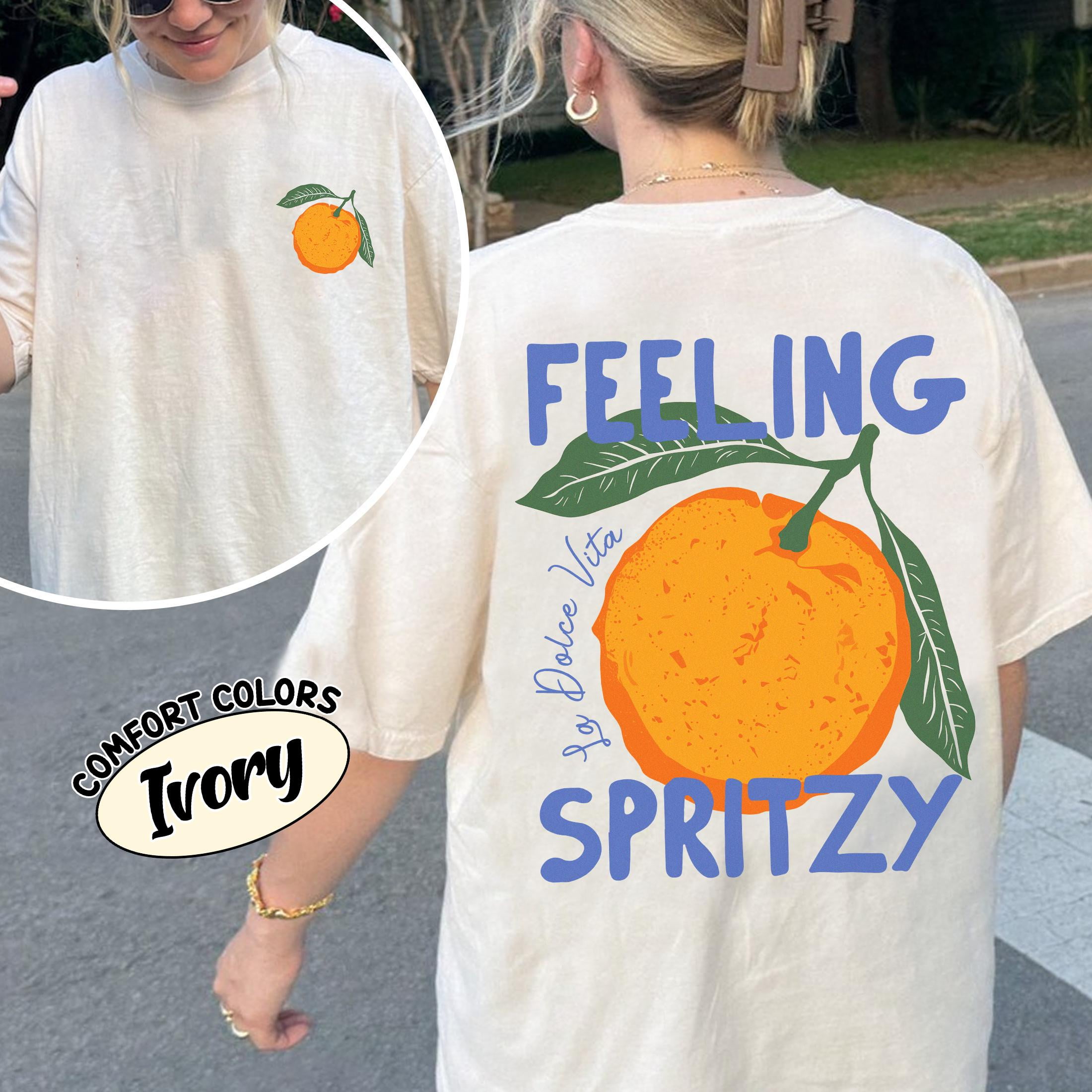 Feeling Spritzy Shirt, La Dolce Vita Italy Ciao Bella Soft Girl Outfit ...