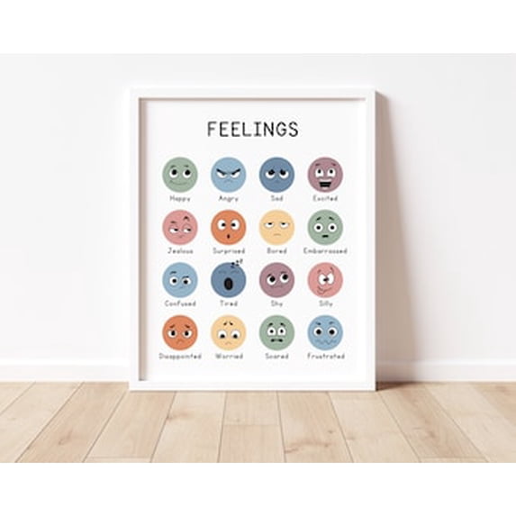 Feelings Chart Mood Poster Calming Corner Its Ok To Feel Emotional ...