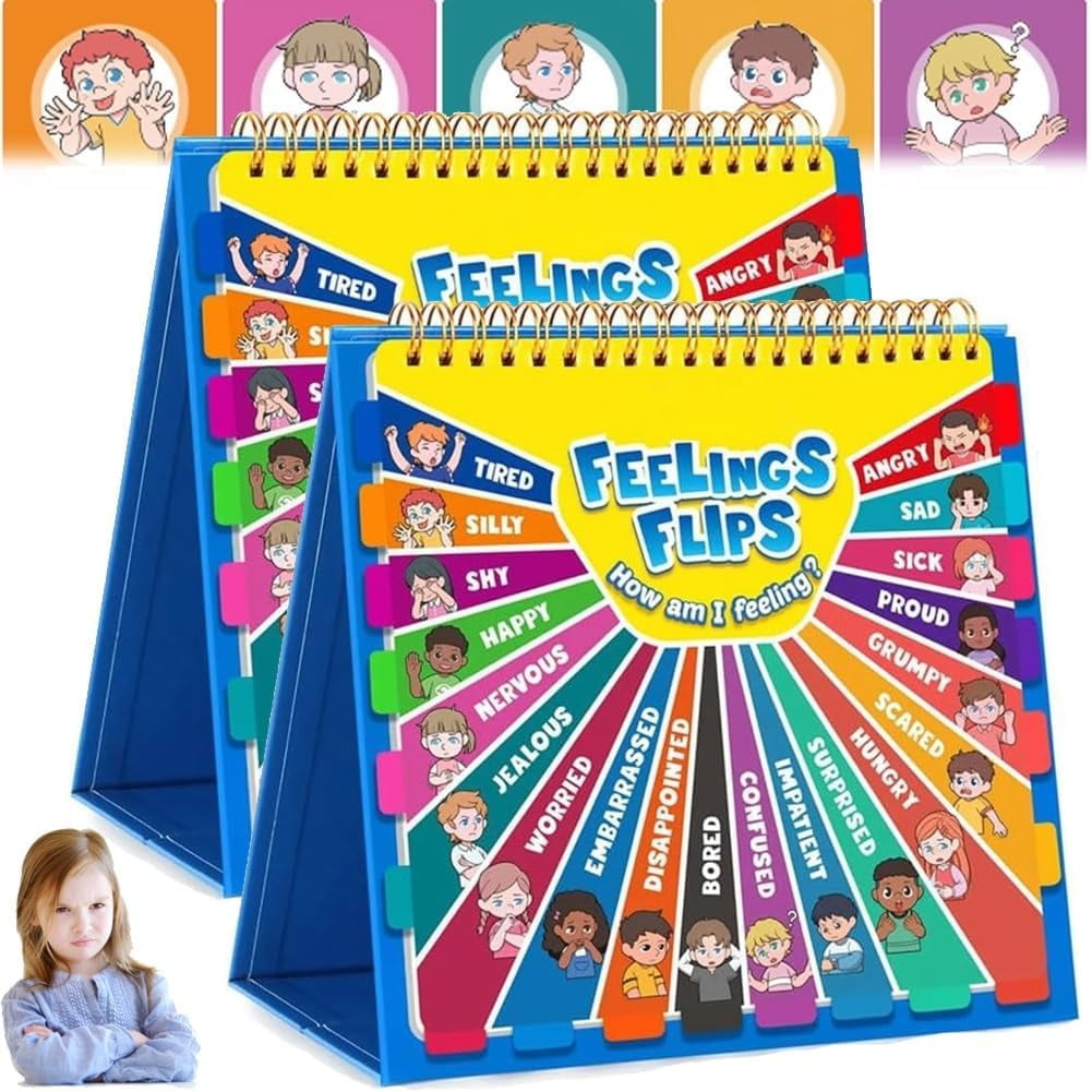 Feelings and Emotions Book for Kids, Feelings Flip Book for Kids ...