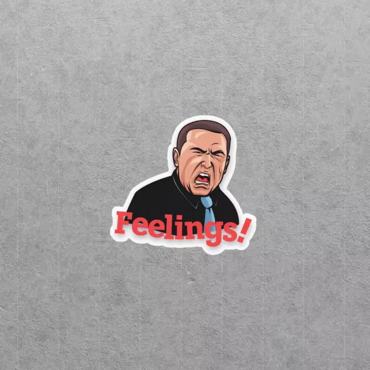 Feelings Face Sticker - Express Your Emotions With Phone Decal Water ...