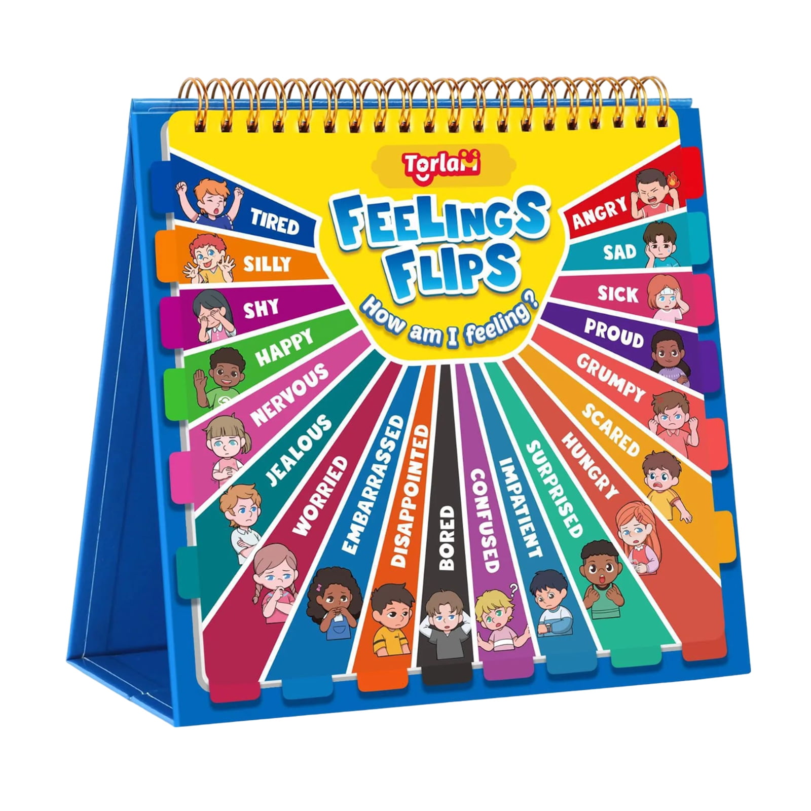 Feelings Flipbook for Kids Learn to Identify 20 Different Emotions ...