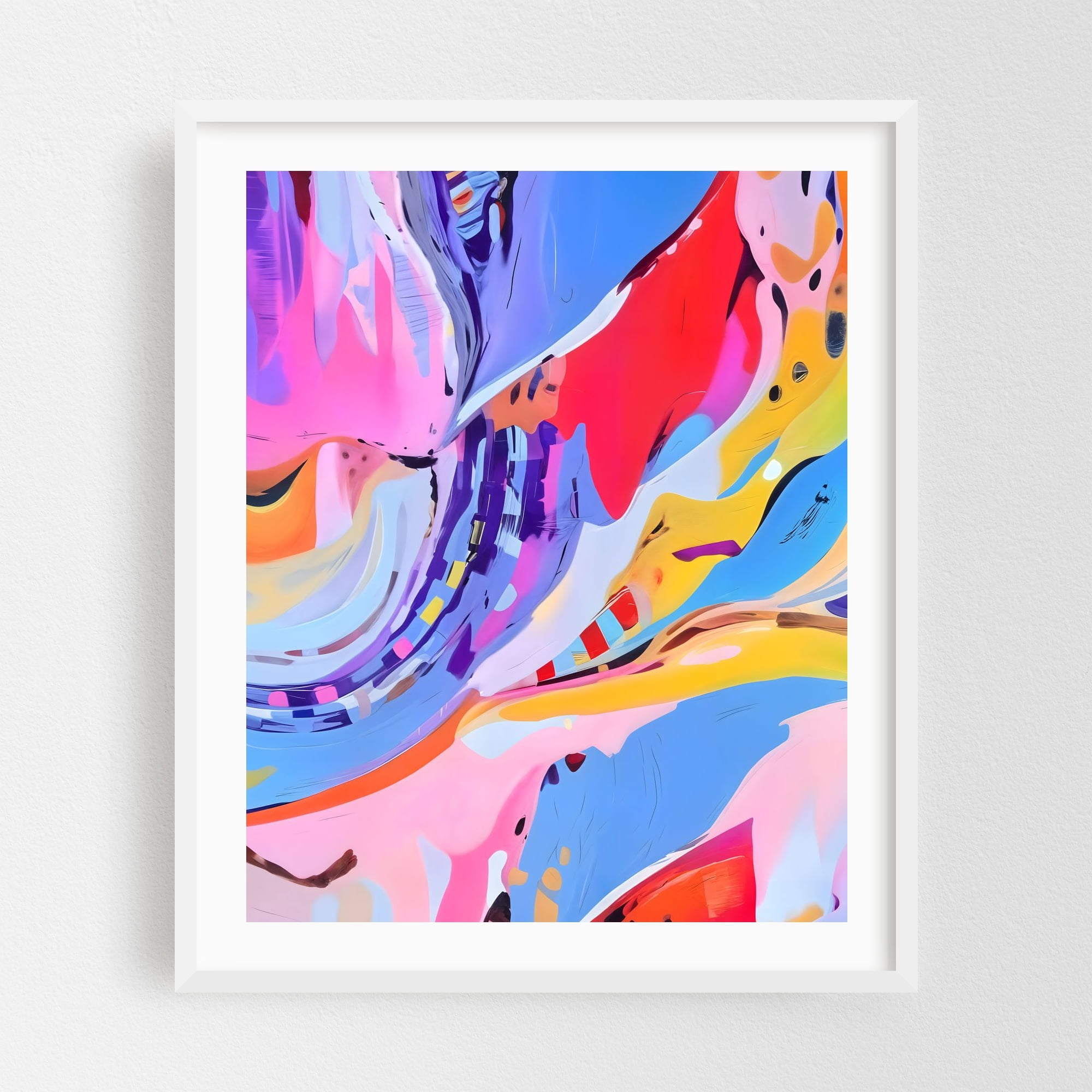 Feelings Gone Wild - India Painting Abstract Modern Art Psychedelic ...